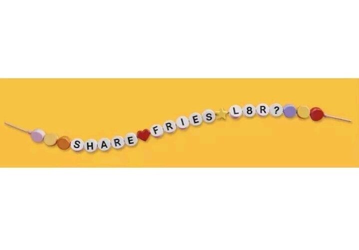 Swift McDonald's Canada Exclusive Friendship Bracelet Bestie Share ...