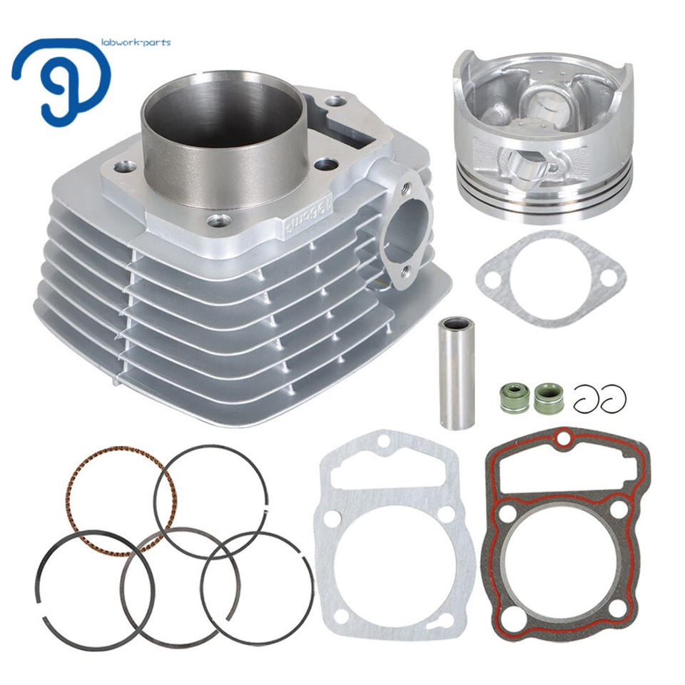 For Honda 200 ATC 185 ATC Cylinder Piston Kit Top End Kit 63.5mm Bore ...