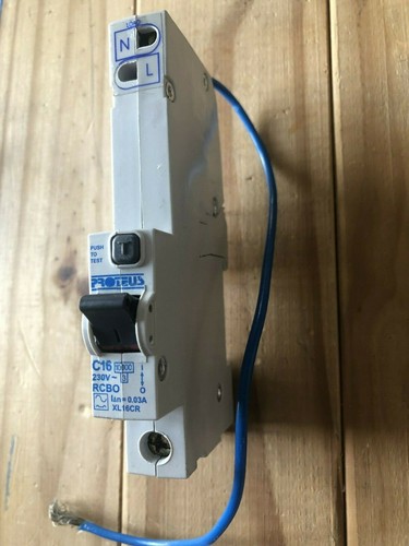 PROTEUS 16A 30MA TYPE C C16 RCBO XL16CR 230V 1 POLE | eBay