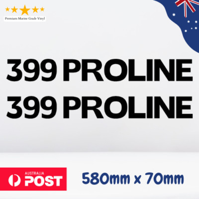 399 PROLINE Fishing Boat Sticker Decal Marine Set of 2 | eBay