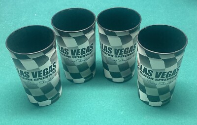 Las Vegas Motor Speedway 20oz Nascar Plastic Cups (Complete Set of 4 ...