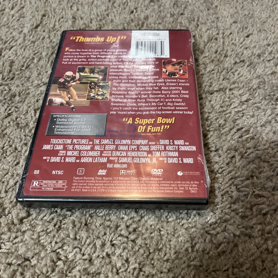 The Program (DVD, 1993) New Sealed James Caan Football Flick Censored ...