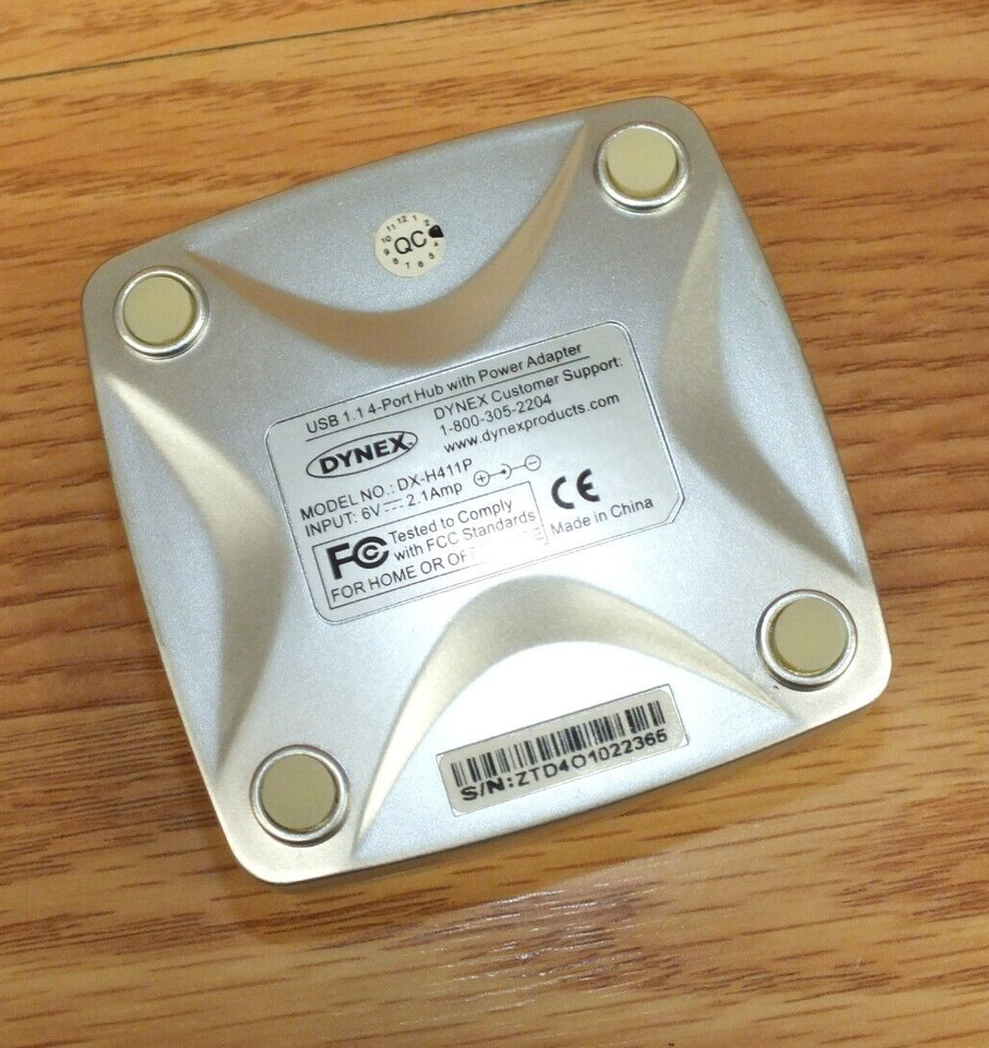Genuine Dynex (DX-H411P) 4 Port USB Hub Small Block Only | eBay