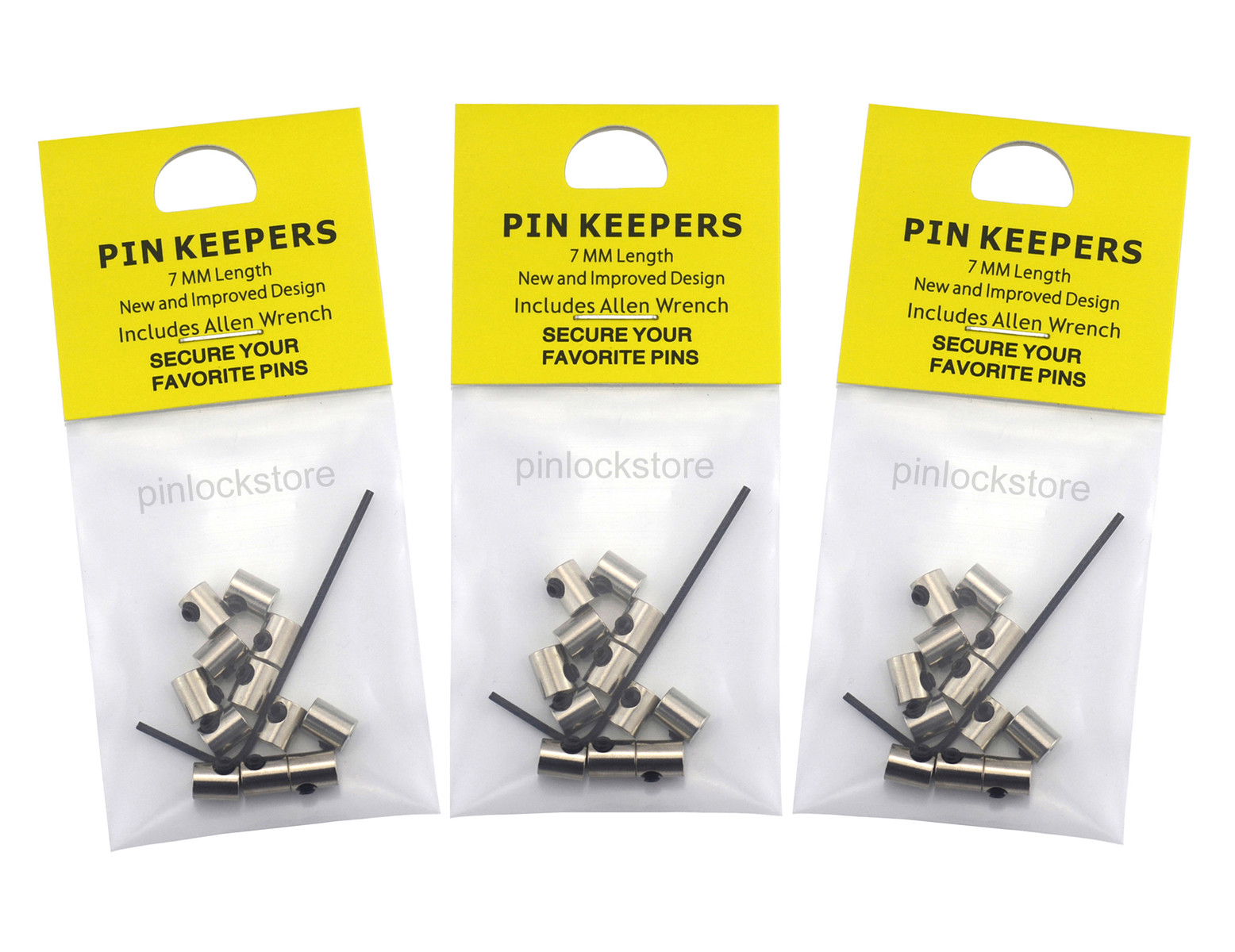 Pin Locks/Pin Keepers-New 7mm Poke-Proof Design-Never Lose a Pin Again ...