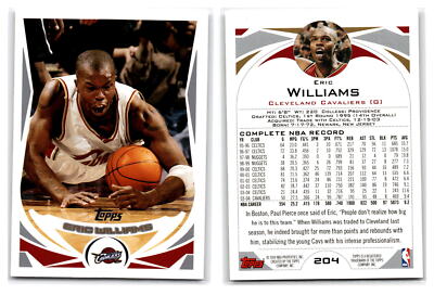 2004-05 Topps #204 Eric Williams - Cleveland Cavaliers | eBay