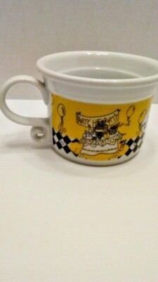 Merkin Greetings White Yellow Black Mug Candella, the Birthday Merkin ...