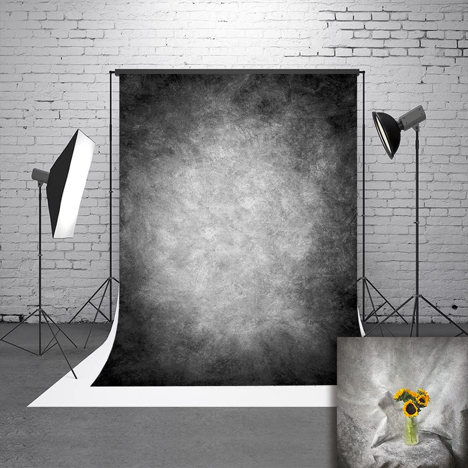 5x7ft Abstract Black Gray Portrait Photography Backdrops Photo Studio ...