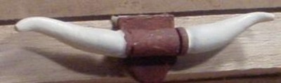 Mounted Bull Horns Miniature 1/24 Scale G Scale Diorama Accessory Item ...