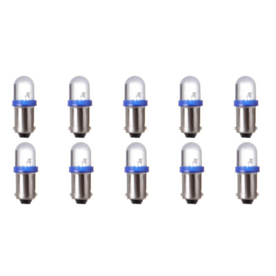 10PCS BA9S 1816 182 Xenon Blue LED Instrument Panel Dash Lights Lamp ...