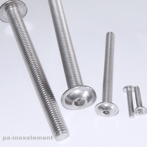 Lens Screws Stainless Steel V2A ISO 7380 ISK with FLANGES M3 M4 M5 M6 ...