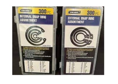 External and Internal Snap Retaining Lock Ring Snap ring Kit (USA ...