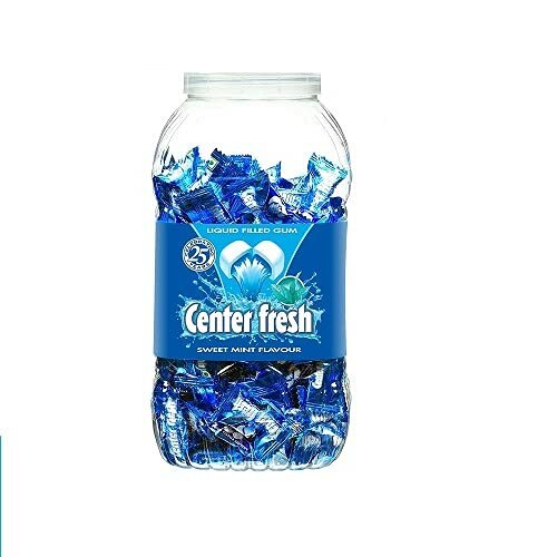 Center Fresh, Sweetmint Flavour Liquid Filled Bubble Gum Jar, 200 ...