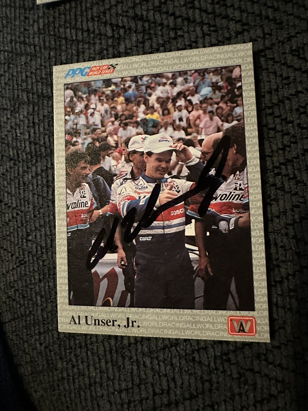Signed Trading Card Indy 500 Car Indianapolis Al Unser Jr Autographed ...