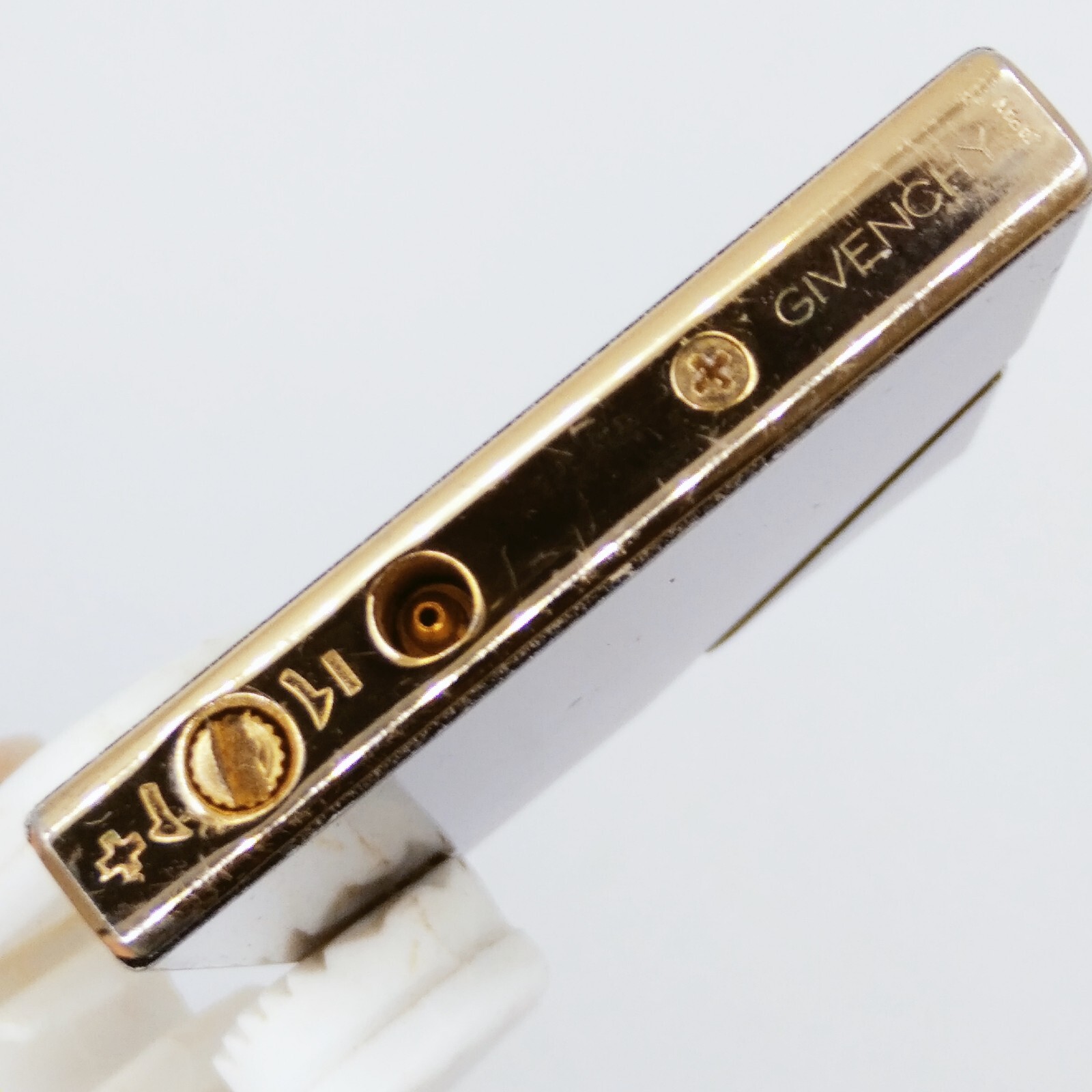Givenchy Life Lighter Case Mirror Box Black Brass Japan Square Old ...