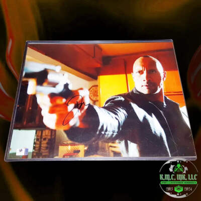 *DWAYNE JOHNSON THE ROCK SIGNED AUTOGRAPHED 11X14 FASTER PHOTO W/GV* # ...