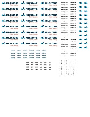 HO Scale Truck / Trailer Decals. " Milestone " | eBay