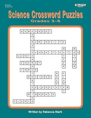 Science Crossword Puzzles Grades 3-6 by Stark, Rebecca -Paperback ...