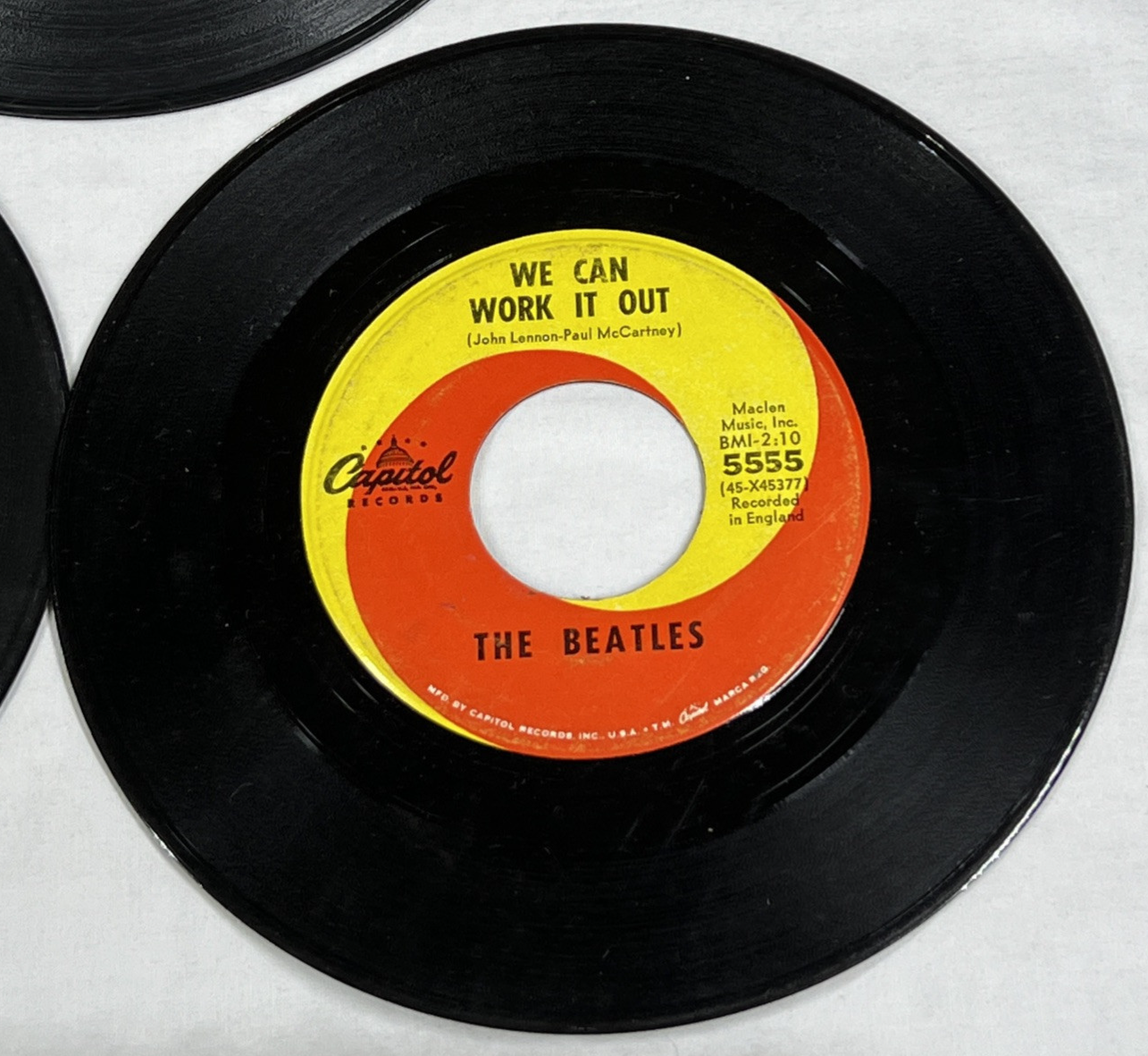 Beatles Lot of 3 Vintage Vinyl 7” Records 45 RPM Singles PS I Love You ...