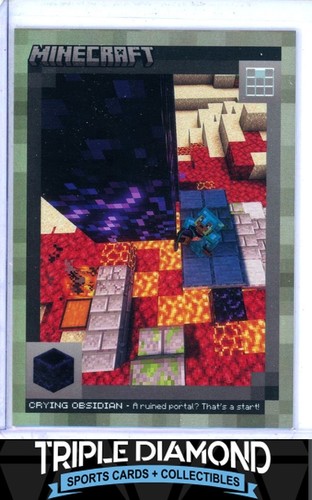 2024 Panini Minecraft #164 Crying Obsidian Iron Foil #182/475 N503 | eBay