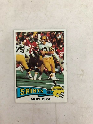 Vintage 1975 New Orleans Saints Football Trading Card Larry Cipa | eBay