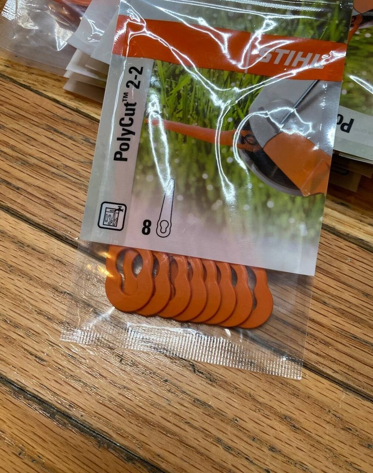 STIHL OEM Plastic Trimmer Blades 8qty 40080071000 for PolyCut 2-2 ...
