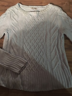 Gap Designed And Crafted Womans Sweater Size Small Blue Ribbed | eBay