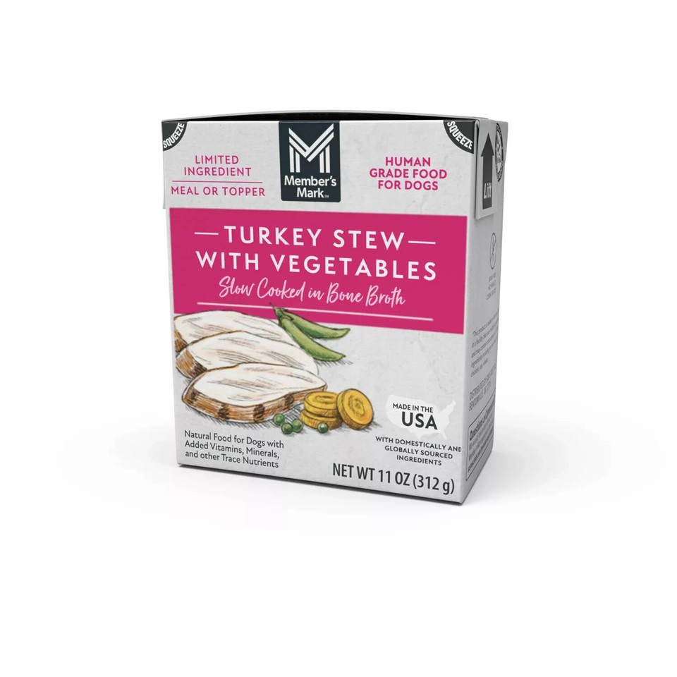 Member's Mark Turkey Stew with Vegetables Wet Dog Food, 11 oz., 24 ...
