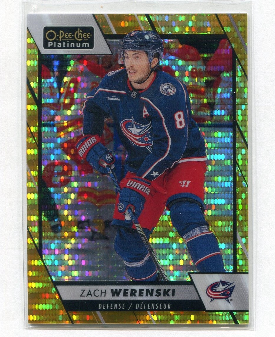 2023-24 O-Pee-Chee Platinum - Seismic Gold #34 Zach Werenski /50 for ...