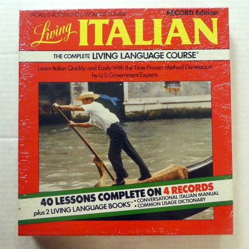 Living Language Cours Living Italien 40 Lessons Sur 4 Records Scellé La ...