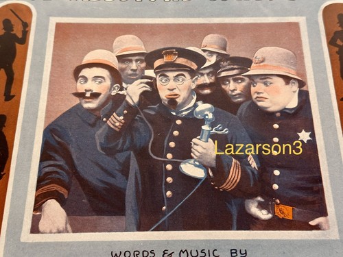 ROSCOE FATTY ARBUCKLE KEYSTONE COPS ORIG SHEET MUSIC MACK SENNETT 1915 ...