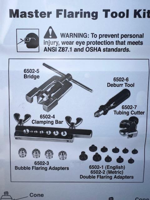 New OTC / BOSCH No. 6502 18pc Master Flaring Tool Kit Standard and ...