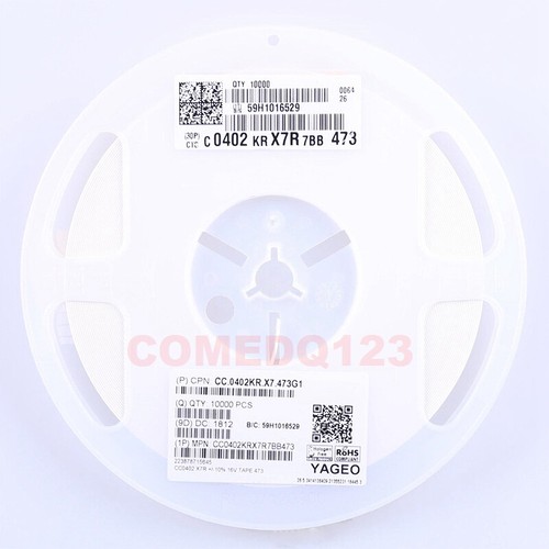 200PCS 0402 47nF 16V X7R ±10% CC0402KRX7R7BB473 YAGEO Ceramic Capacitor ...