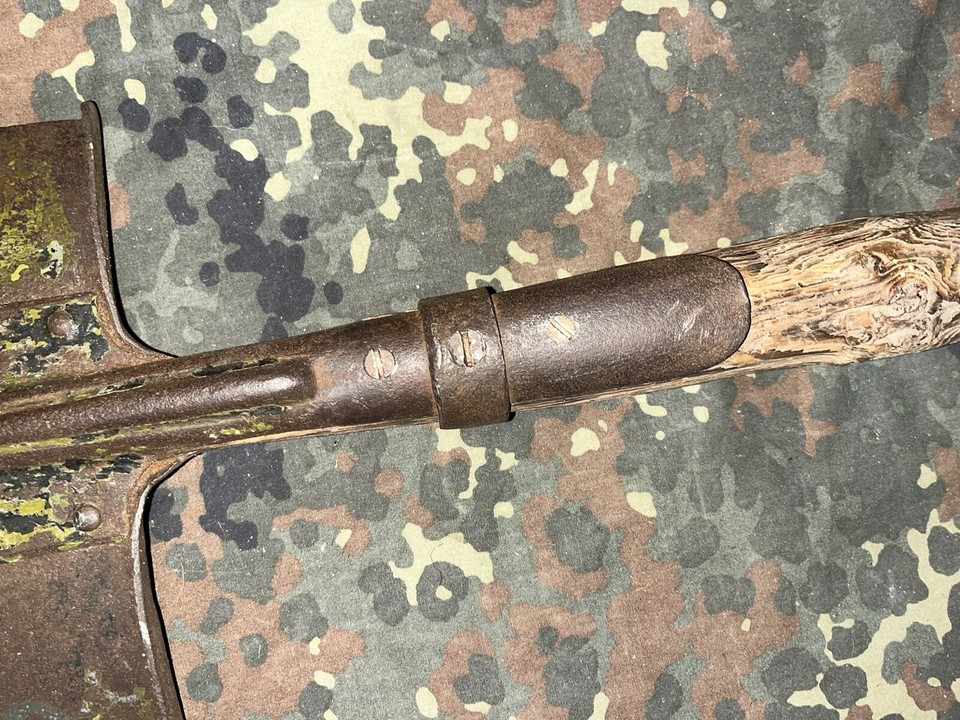 WW2 WWII German RAD Shovel Entrenching Tool Wehrmacht w/ Handle Long | eBay