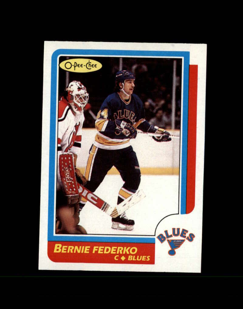 1986 O-Pee-Chee Hockey #105 Bernie Federko STARX 9 MINT CS73608 | eBay