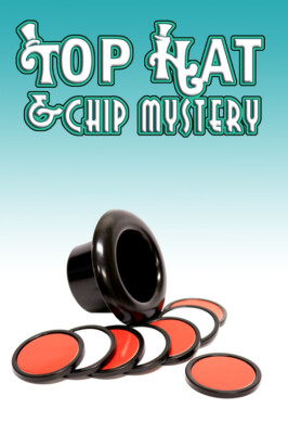 TOP HAT & CHIP MYSTERY Poker Magic Trick Pocket Close Up Disc Set Mini ...