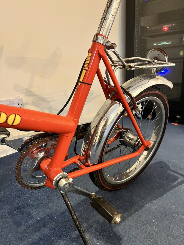 Raleigh Commando 1970s Bike Original Unrestored Orange Colourway ...