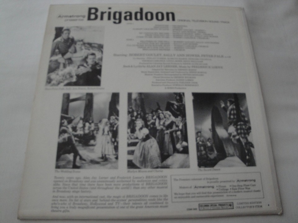 Brigadoon - Original Television Sound Track VINYL LP ALBUM COLUMBIA ...