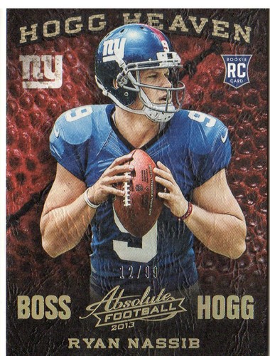 2013 Panini Absolute - Hogg Heaven Boss Hogg #56 Ryan Nassib /99 (RC ...