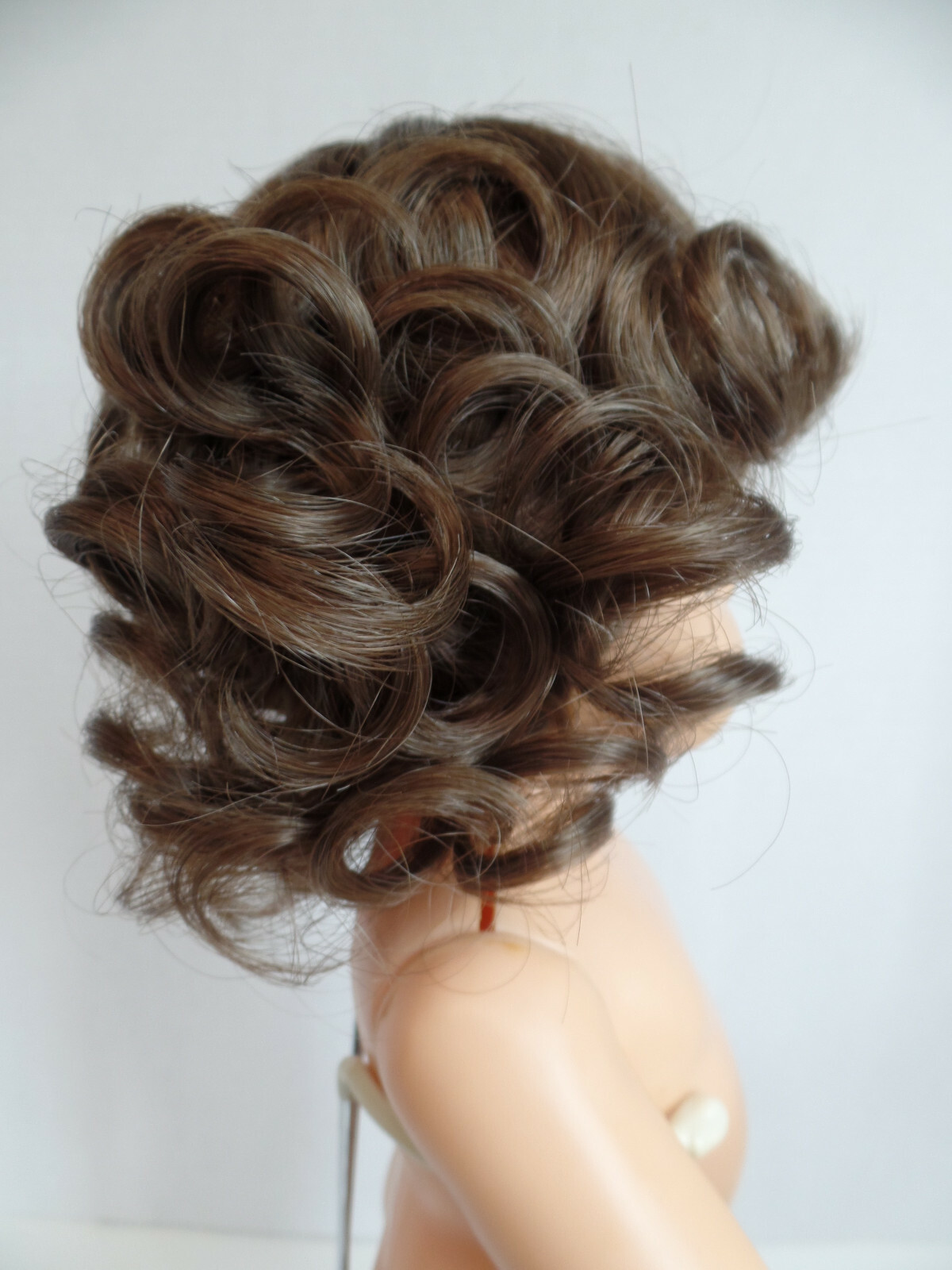 NEW WIG FOR TERRI LEE WIG LIGHT BROWN CURLY ALL OVER | eBay