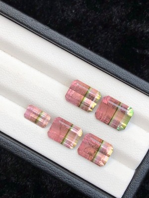 15-Cts Unique & Rare Tri Color Afghani Tourmaline Faceted Loose ...