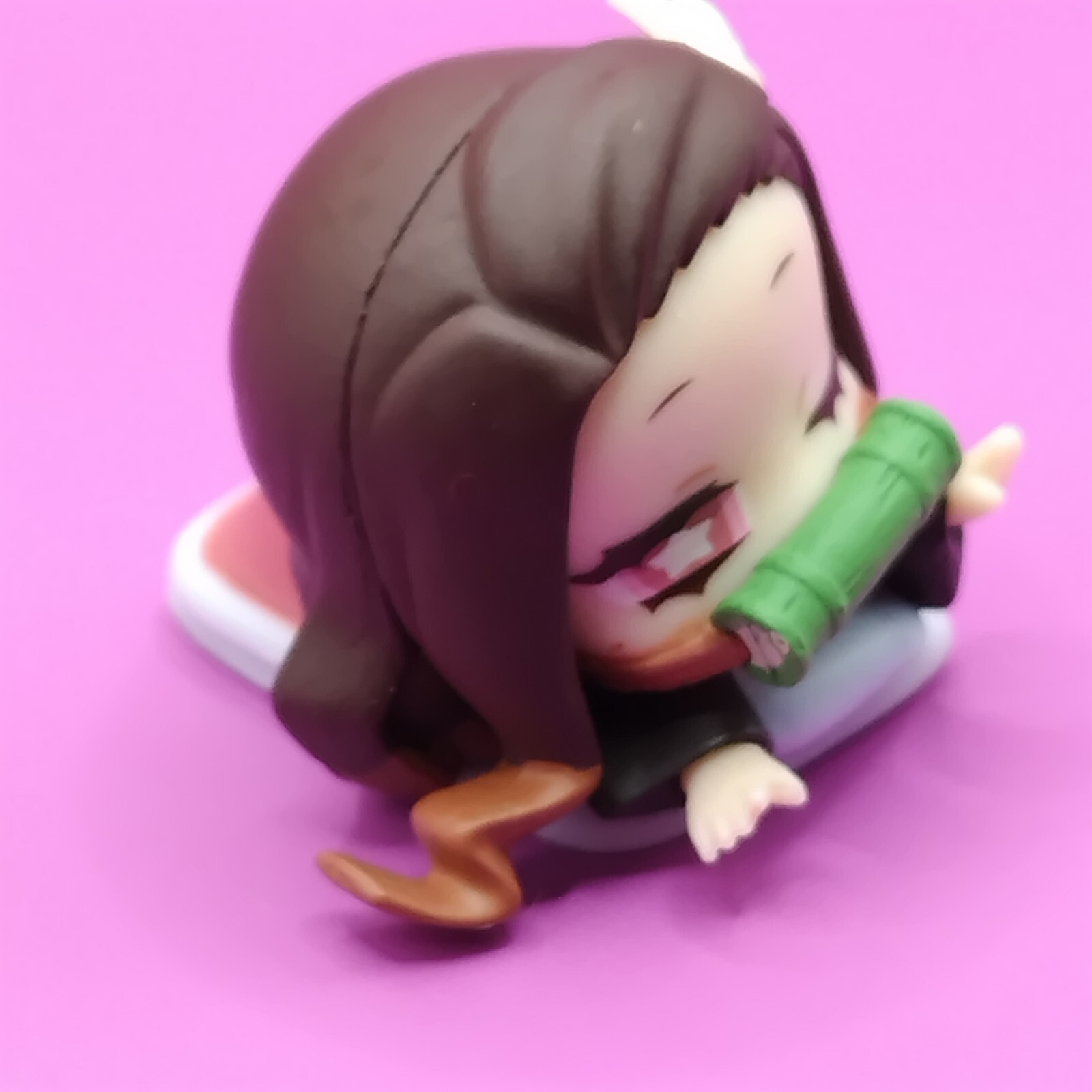 Nezuko Kamado Demon slayer Kimetsu No Yaiba Mini Figure Sleepy BANDAI ...