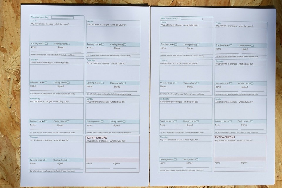 Diary Refill Safer Food Better Business Caterers SFBB 2024 104 Daily ...