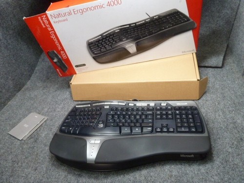 Microsoft 4000 Pedestal Natural Ergonomic Keyboard USB Model 1048 | eBay