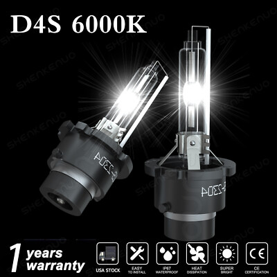 2X D4S D4R D4C 6000K Ultra White HID Xenon Bulbs Replacement Headlight 3800LM | eBay