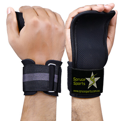 Neoprene Weight Lifting Grips Training Gym Palm protectors hand support ...