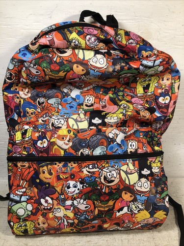Vintage Cartoon Network Nicktoons Backpack Sponge Bob Hey Arnold ...