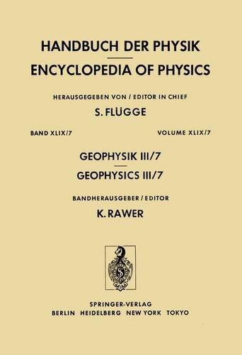 Geophysik III / Geophysics III 7, G. Schmidtke, K. Suchy, K. Rawer et ...