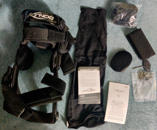 DonJoy Adjustable OA Defiance ACL CI Knee Brace-Manual-Bag RIGHT Small ...