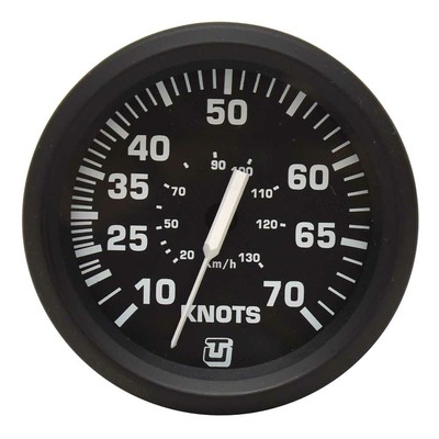Faria Boat Speedometer Gauge SE9553B | Euro Black 70 Knots | eBay