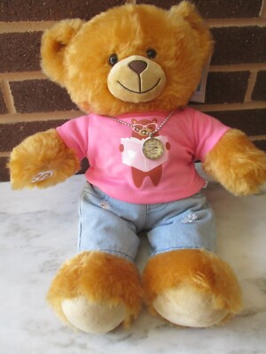 Build A Bear Read Teddy 17"-Read T-shirt/Destress Jeans/Heartbeat ...